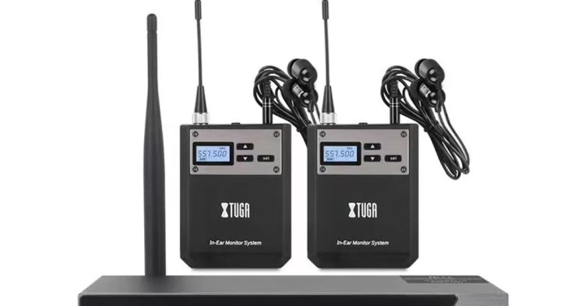 Xtuga IEM1100 Best Affordable In Ear Monitor System 2 Bodypack For ...
