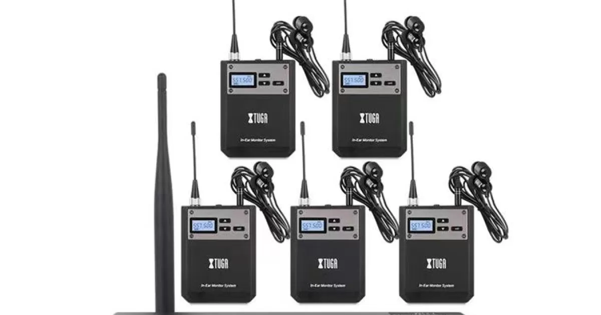 Xtuga IEM1100 Uhf In Ear Wireless Monitor System For Band For Church ...